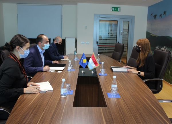 Minister Mr. Liburn Aliu received in a meeting the Ambassador of ...